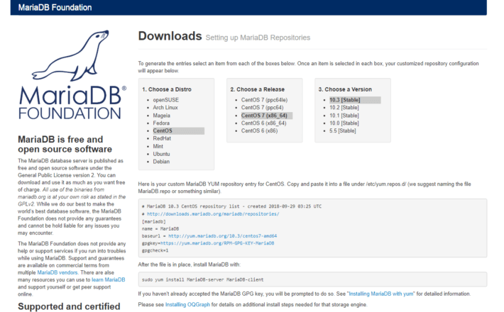MariaDBとphpMyAdminをインストールしてWordPressを立ち上げる – たくメモ